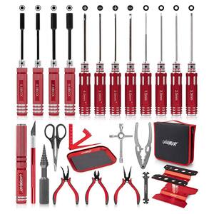 LAEGENDARY 25 -Pieces. RC Car Magnetic Repair Tool Kit for Drone, Boat ...