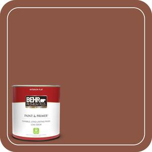 BEHR PREMIUM PLUS 8 oz. #S180-7 True Copper Semi-Gloss Interior ...