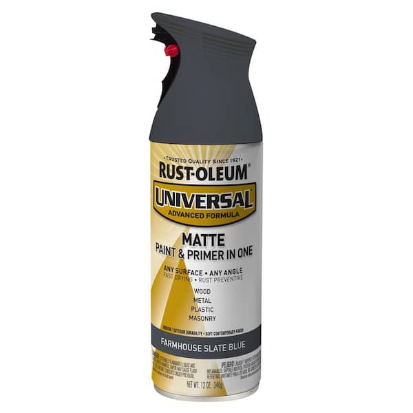Rust-Oleum Universal 12 oz. All Surface Matte Farmhouse Slate Blue ...