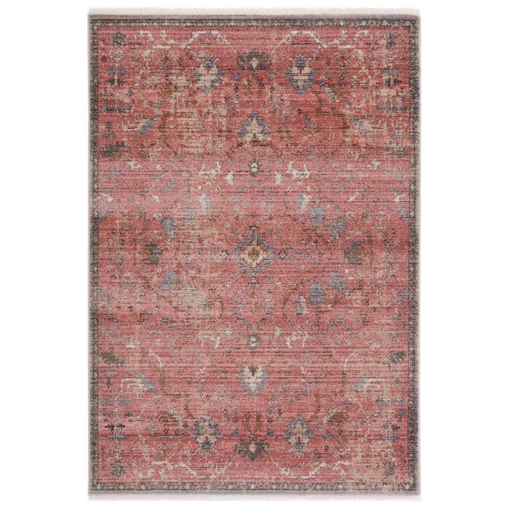 Jaipur Living Marcella Pink/Gray 5 ft. x 8 ft. Oriental Area Rug ...