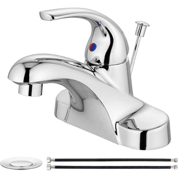 PICTURESQUE CENDU LLC 4 in. Centerset Single Handle Mid Arc Bathroom ...