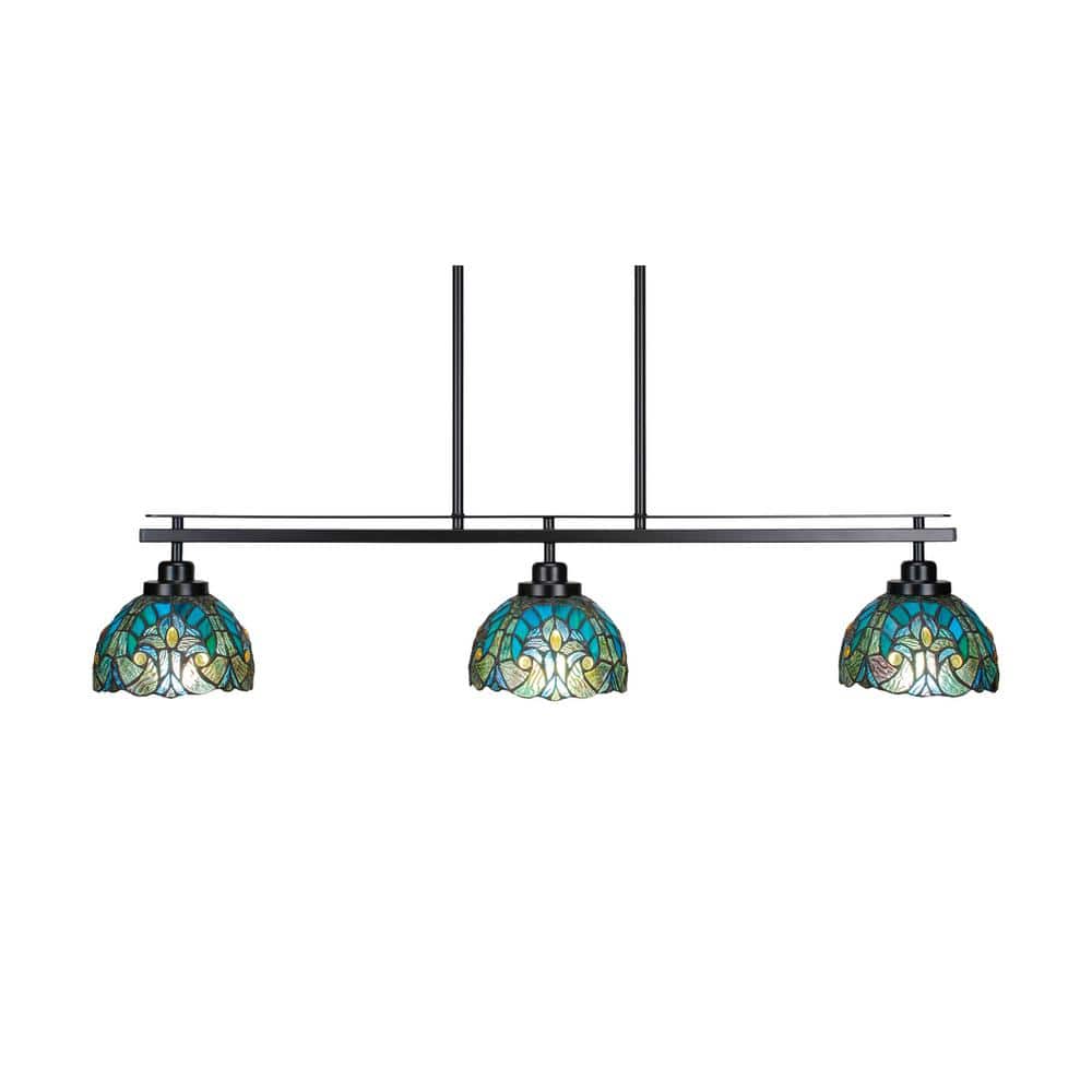 Monroe 3-Light, Matte Black Billiard Light, Any room with 7 in ...