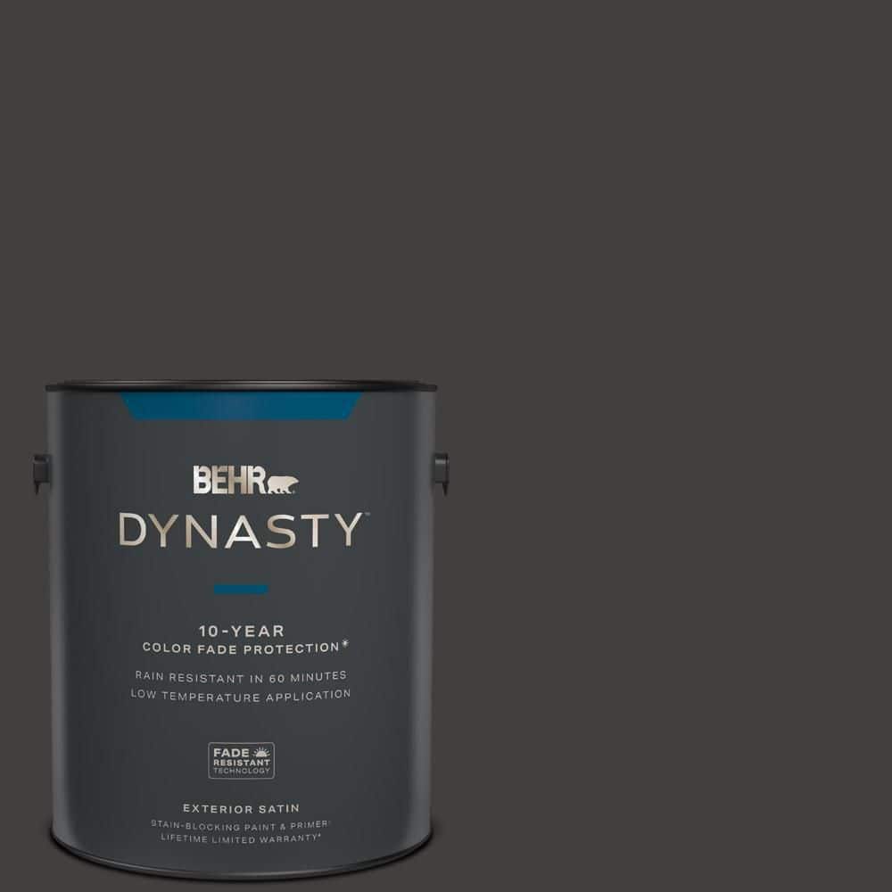 BEHR DYNASTY 1 gal. #MQ1-35 Off Broadway Satin Enamel Exterior Stain ...