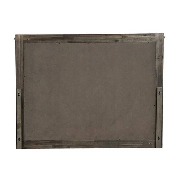 Benjara 37.99 in. x 1.18 in. Rectangular Metal Frame Brown Benjara 37.99 in. x 1.18 in. Rectangular Metal Frame Brown