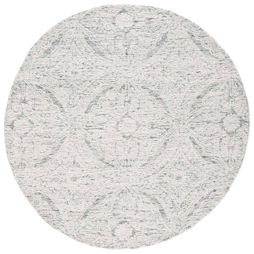 SAFAVIEH Metro Natural/Light Grey 6 ft. x 6 ft. Geometric Gradient ...