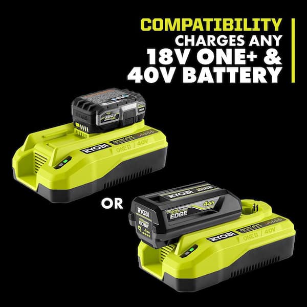 RYOBI ONE+ 18V/40V Dual Platform Charger PCG007 - The Home Depot
