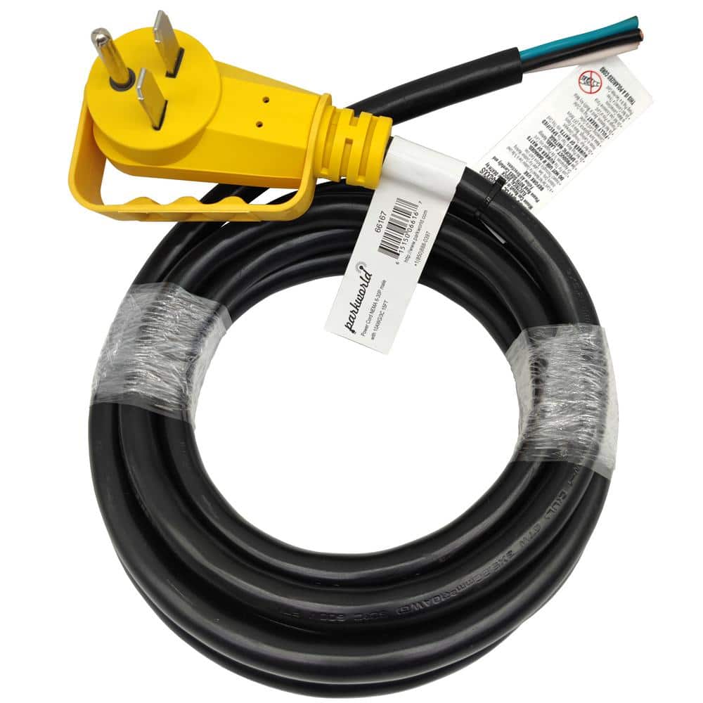 parkworld 15 ft. 30 Amp 250-Volt NEMA 6-30 Replacement Power Cord with ...