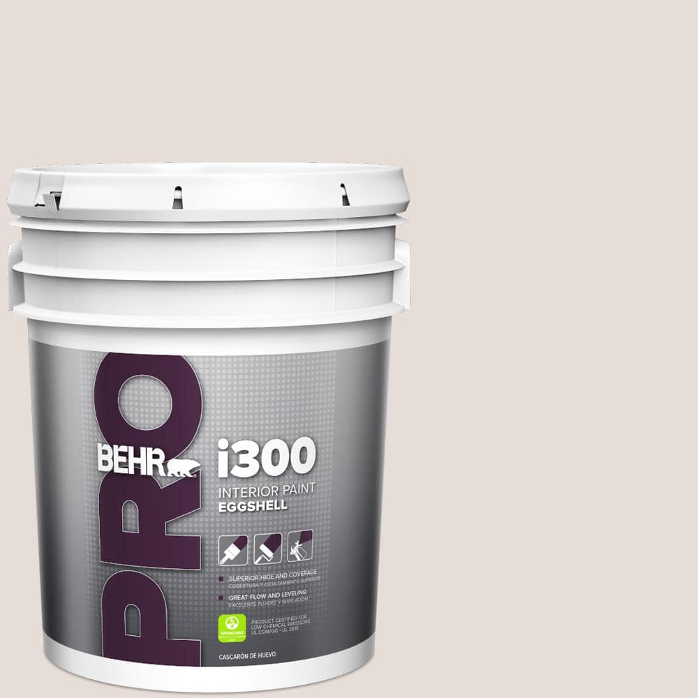 BEHR PRO 5 gal. #PR-W11 Patience Eggshell Interior Paint PR33005 - The ...