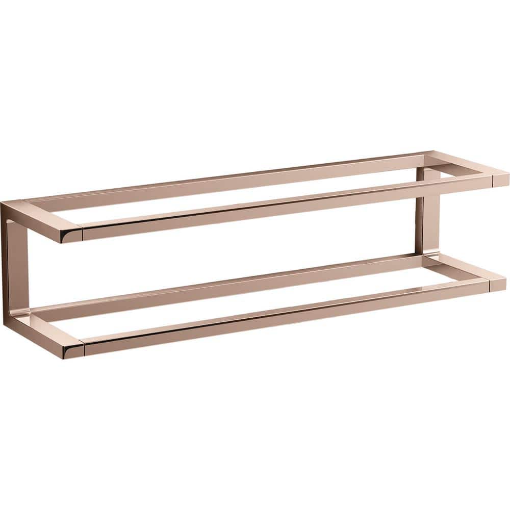 KOHLER Draft 18 in. Towel Bar Frame in Vibrant Rose Gold K-22561-RGD ...