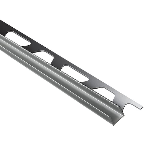 Schluter Deco-SG Brushed Stainless Steel .313 in. x 98.5 in. Metal Tile ...