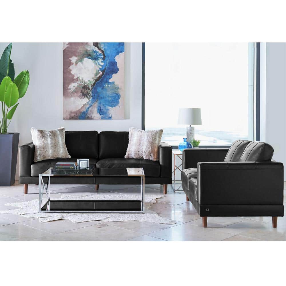 Picket House Furnishings Grover 2-Piece Brown Polyester Sofa, Loveseat ...