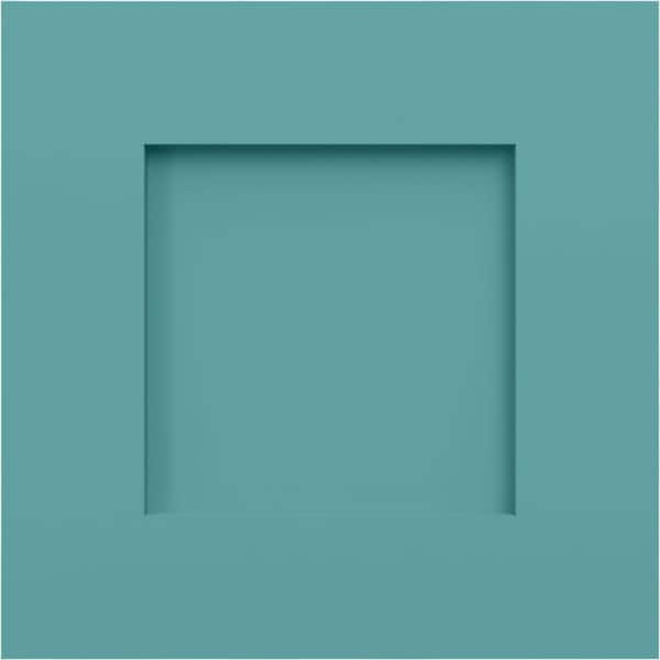 Ekena Millwork 12 in. W x 12 in. H True Fit PVC Flat Panel Shutters ...