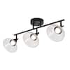 Catalina Lighting 2 ft. 3-Light Matte Black Integrated LED Fixed Track ...