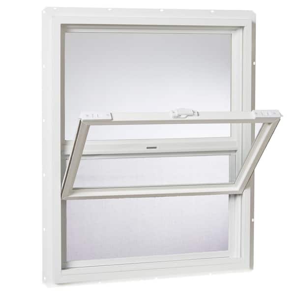 TAFCO WINDOWS 24 in. x 30 in. White Single-Pane Vinyl Single Hung ...