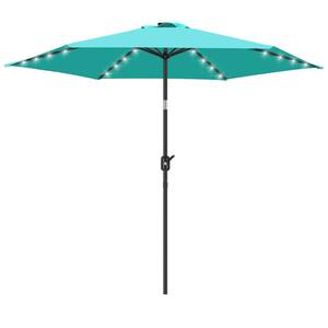 WESTIN OUTDOOR Kingston 9 ft. Market Outdoor Umbrella in Gray with 50 ...
