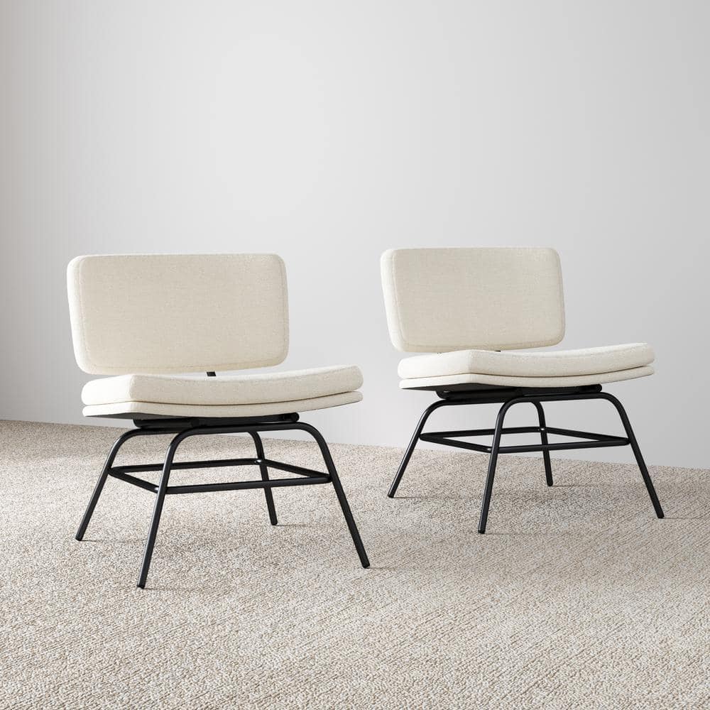 Reviews for Nathan James Camille Boucle Accent Chair, Modern Living ...
