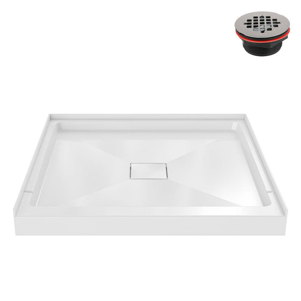 Streamline DT-2206-77 36 in. x 36 in. Alcove PP Shower Pan Base in ...