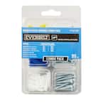 Everbilt Plastic Ribbed Anchor Kit 20 EA #4-6 x 7/8 in 15 EA Anchors #8 ...