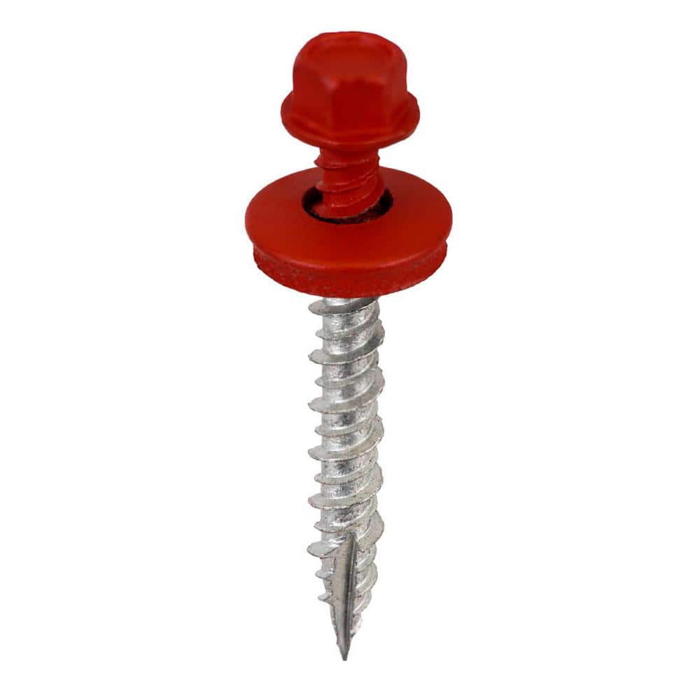 Acorn Hardware #9 X 1-1/2 inch Crimson Hex Metal to Wood Screws (Bag of ...