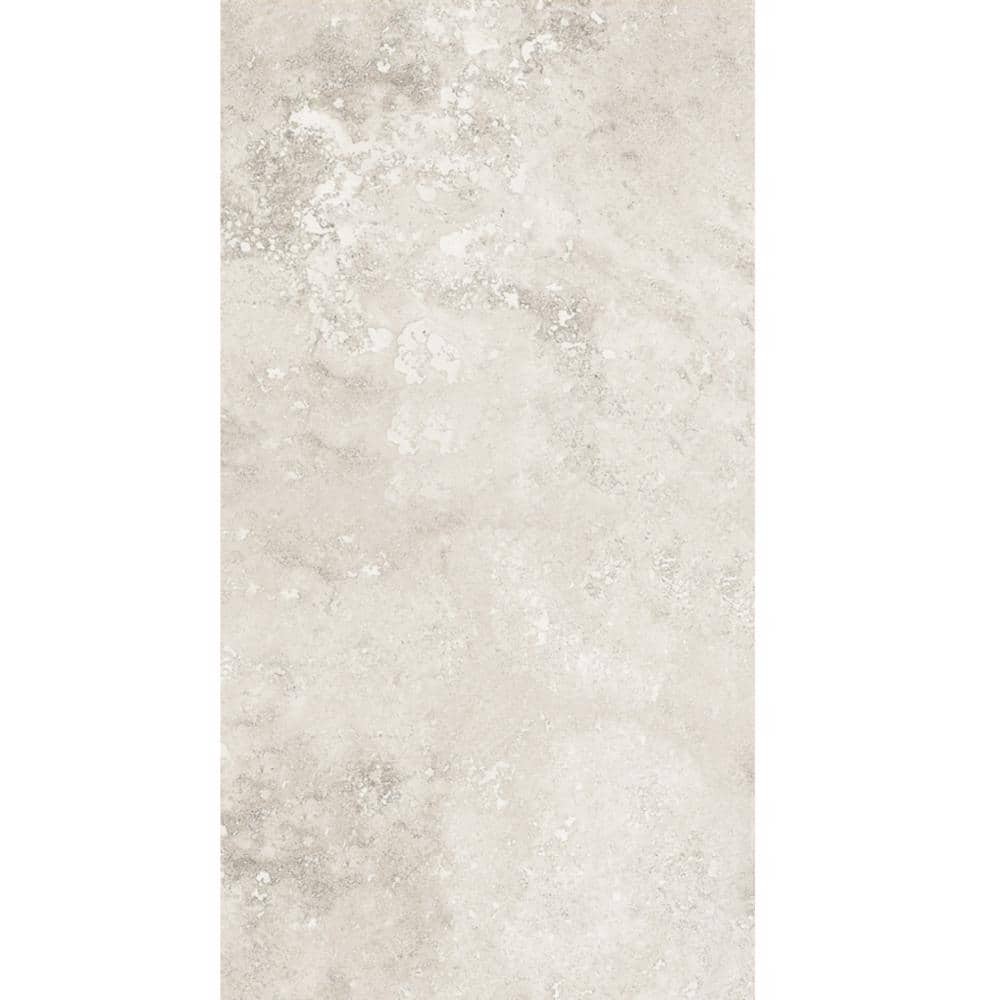 Reviews for Travertine Ivory 12 in. x 24 in. Ceramic Floor and Wall ...