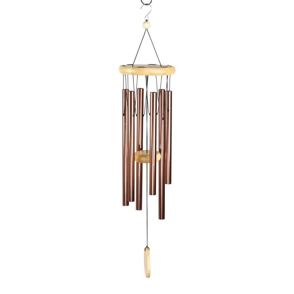 Exhart Bronze Medium Metal Wind Chimes 78194-H - The Home Depot