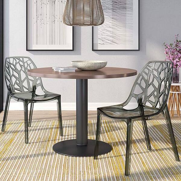 HOME IMPORTS EMPORIUM Black Color Side Chair-Set of 2 C18TBL2-1112-HD ...