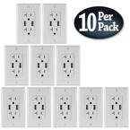 ASI AC Wall Outlet With USB Charging Ports, Ivory, Includes Wall Plate ...