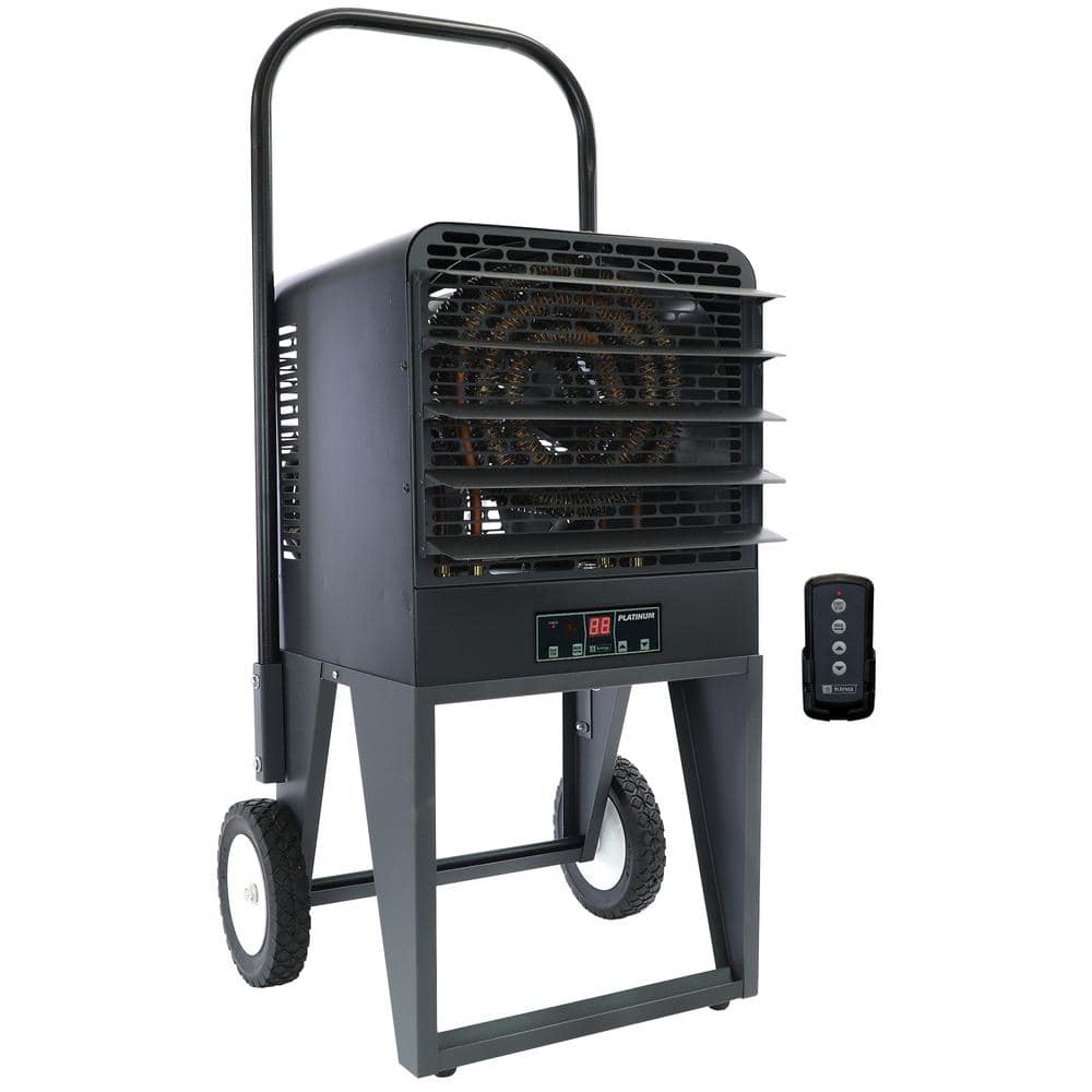 King Electric PKB Platinum 208-Volt 15kW 3-PH Portable Unit Heater ...