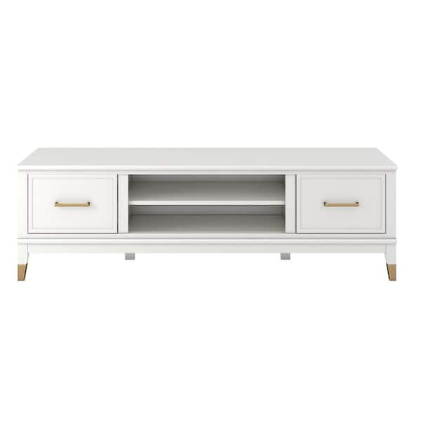 CosmoLiving by Cosmopolitan Westerleigh 59.61 in. White TV Stand For TV ...