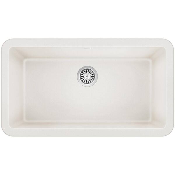 Blanco IKON Farmhouse Apron-Front Granite Composite 33 in. Single Bowl ...