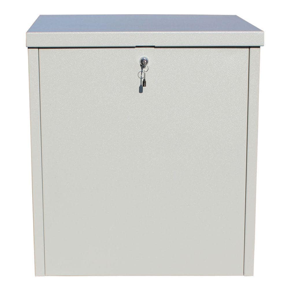 QualArc ParcelChest Textured Gray Ground Mount Locking Parcel Box PCSDB ...