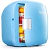 AstroAI Mini Fridge Portable 0.32 cu. ft. 12 Can AC/DC 12v in Blue ...