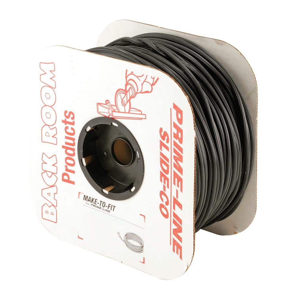 Prime-Line 0.175 in. x 500 ft. Vinyl Screen Retainer Spline in Black (1 ...