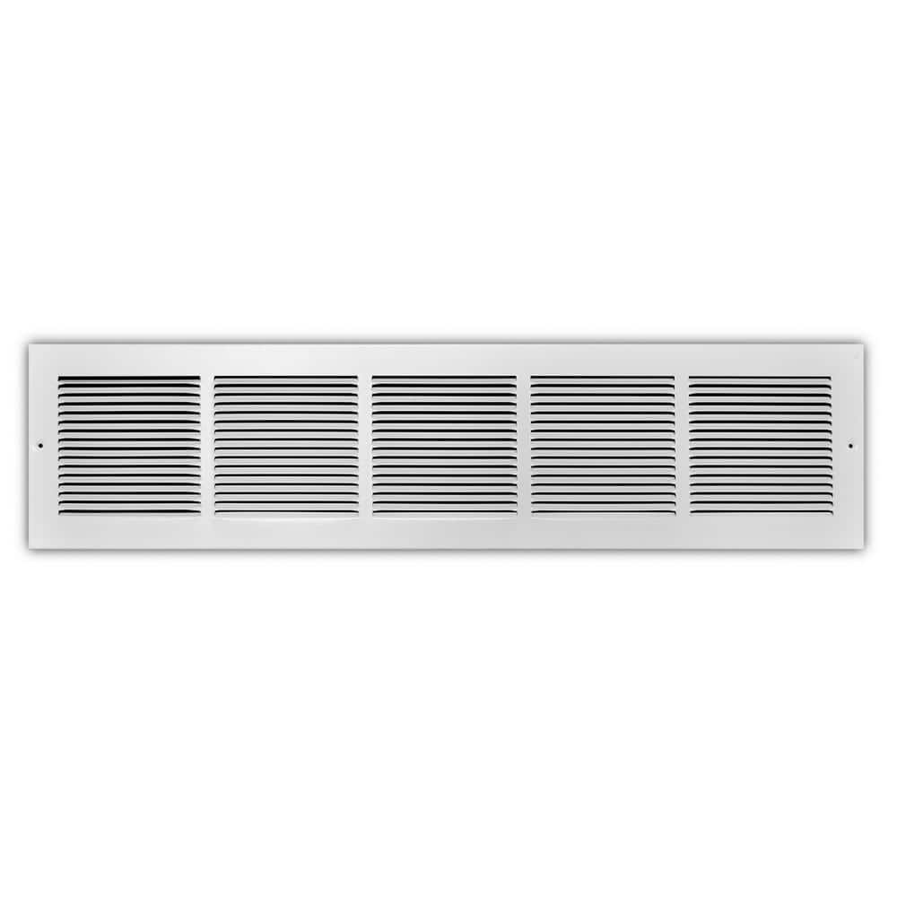 Everbilt 30 in. x 6 in. 1-Way Steel Baseboard Return Air Grille in ...