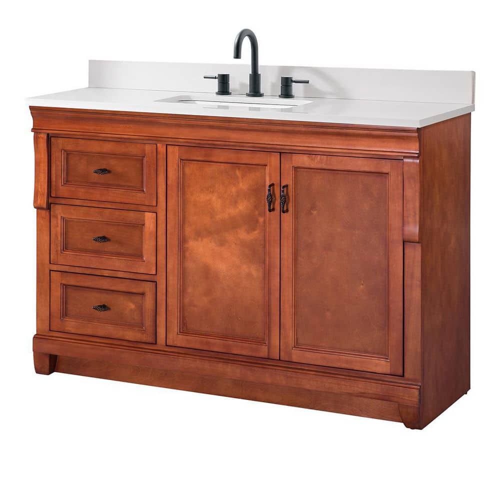 Home Decorators Collection Naples 49 in. Single Sink Warm Cinnamom Bath ...