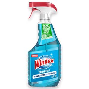 Windex 23 fl. oz. Original Glass Cleaner and 128 oz. Commercial ...