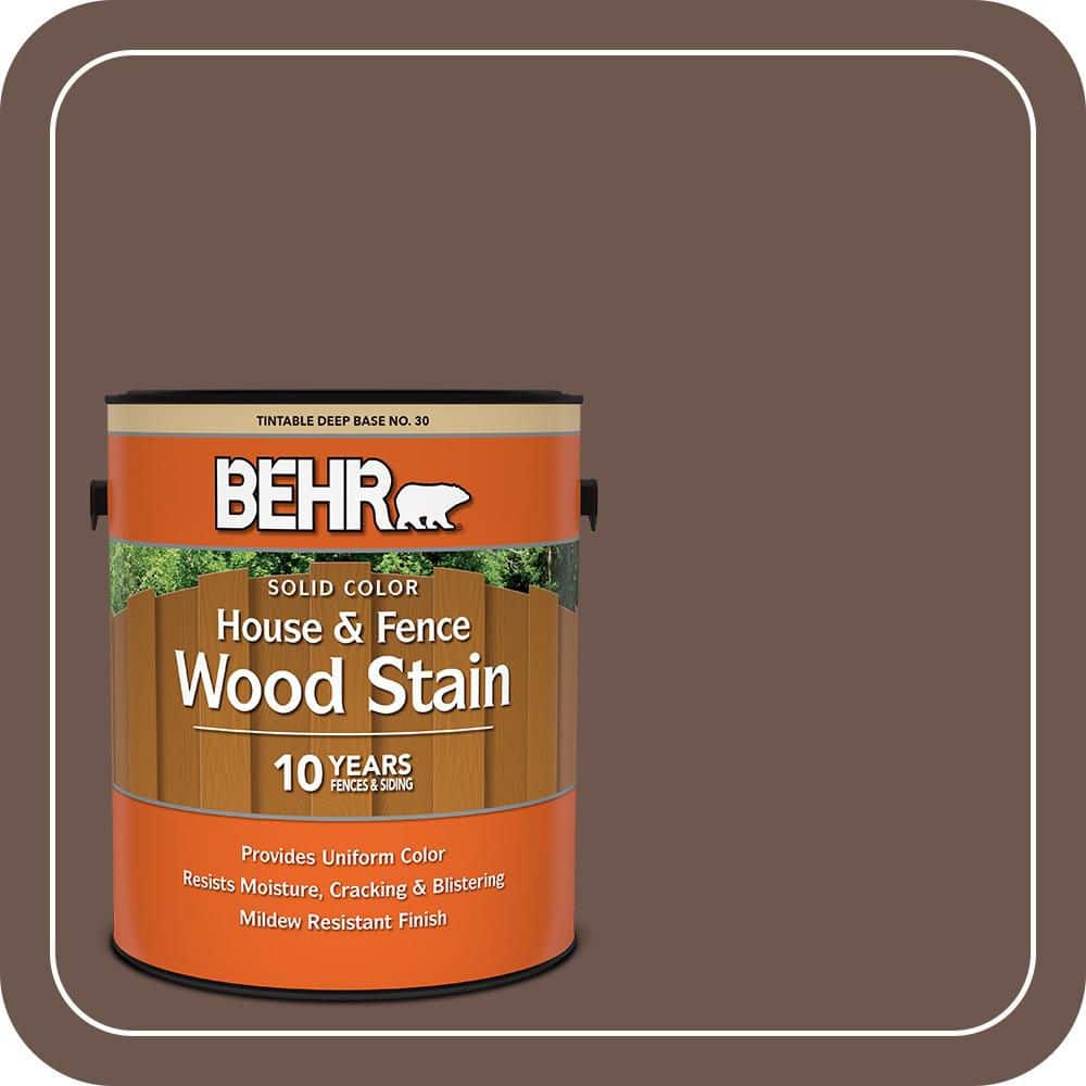 BEHR 1 gal. #N170-6 Natural Bark Solid Color House and Fence Exterior ...