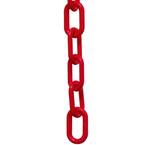 Mr. Chain 1 in. (#4, 25 mm) x 25 ft. Red Plastic Chain 10005-25