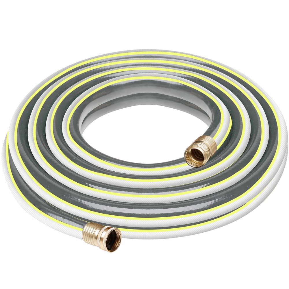 Worth Garden 3/4 in. x 25 ft. Medium Duty Gray Vinyl Garden Hose ...