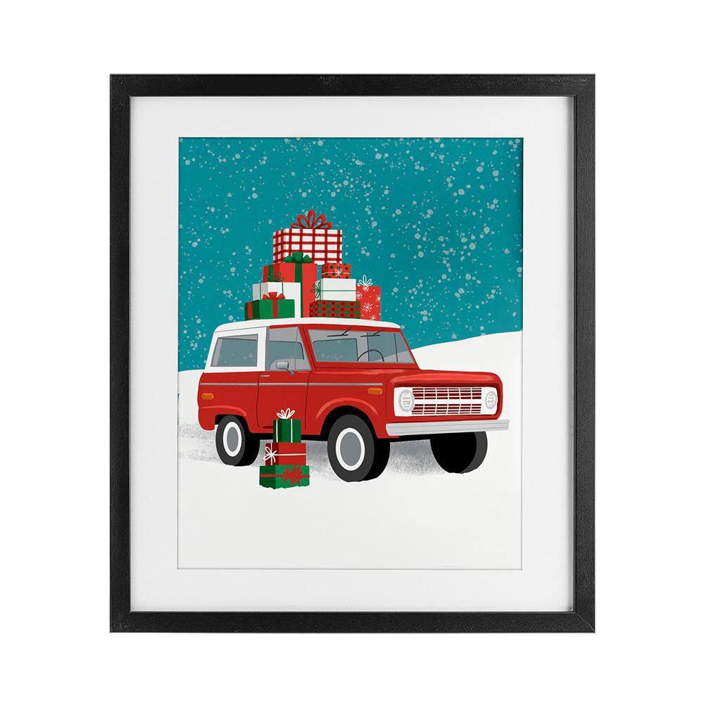 Stupell Industries Red SUV Christmas Time by Jilly Jack Designs 1 Piece ...
