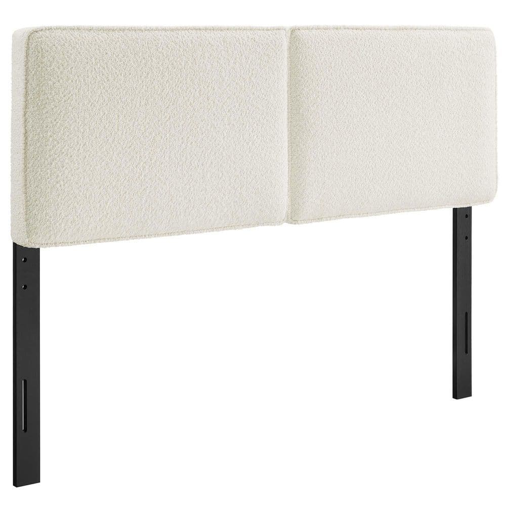 MODWAY Lindee Cream Full Headboard Boucle Fabric MOD-7147-CRM - The ...