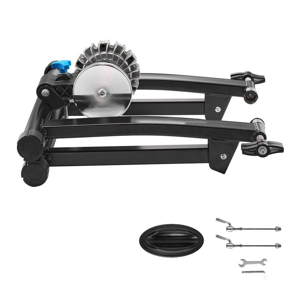 SKYSHALO Bike Trainer, 26-29 in. & 700C Wheels, Foldable Fluid Bicycle Stationary Trainer Stand ...