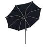PASAMIC 10 ft. Outdoor Solar Patio Umbrella LED Table Umbrellas with 16 ...