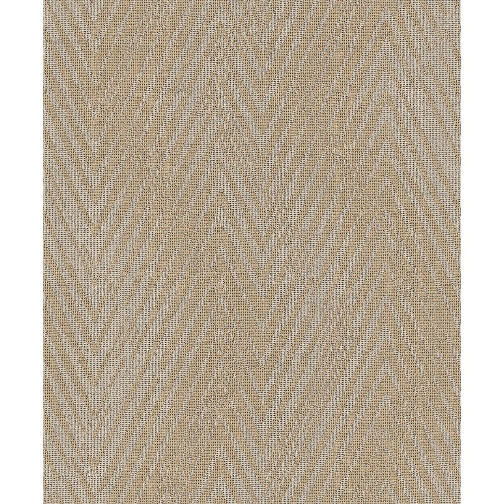 Utopia Collection Bronze Herringbone Weave Matte Finish Vinyl on Non ...