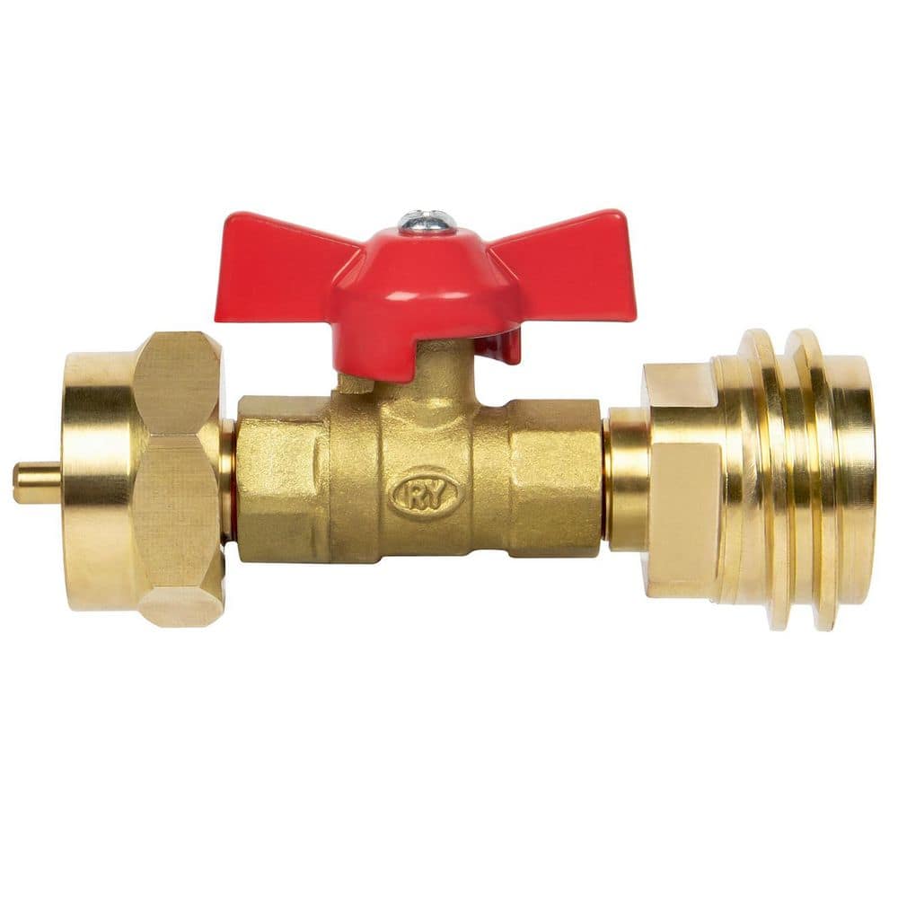 GASPRO Solid Brass Propane Tank Adapter Conversion Kit with Valve, 20 ...