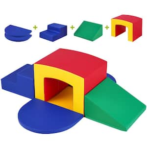 VEVOR Single Tunnel Climber Toddler Playset Foam Climbing Blocks for ...