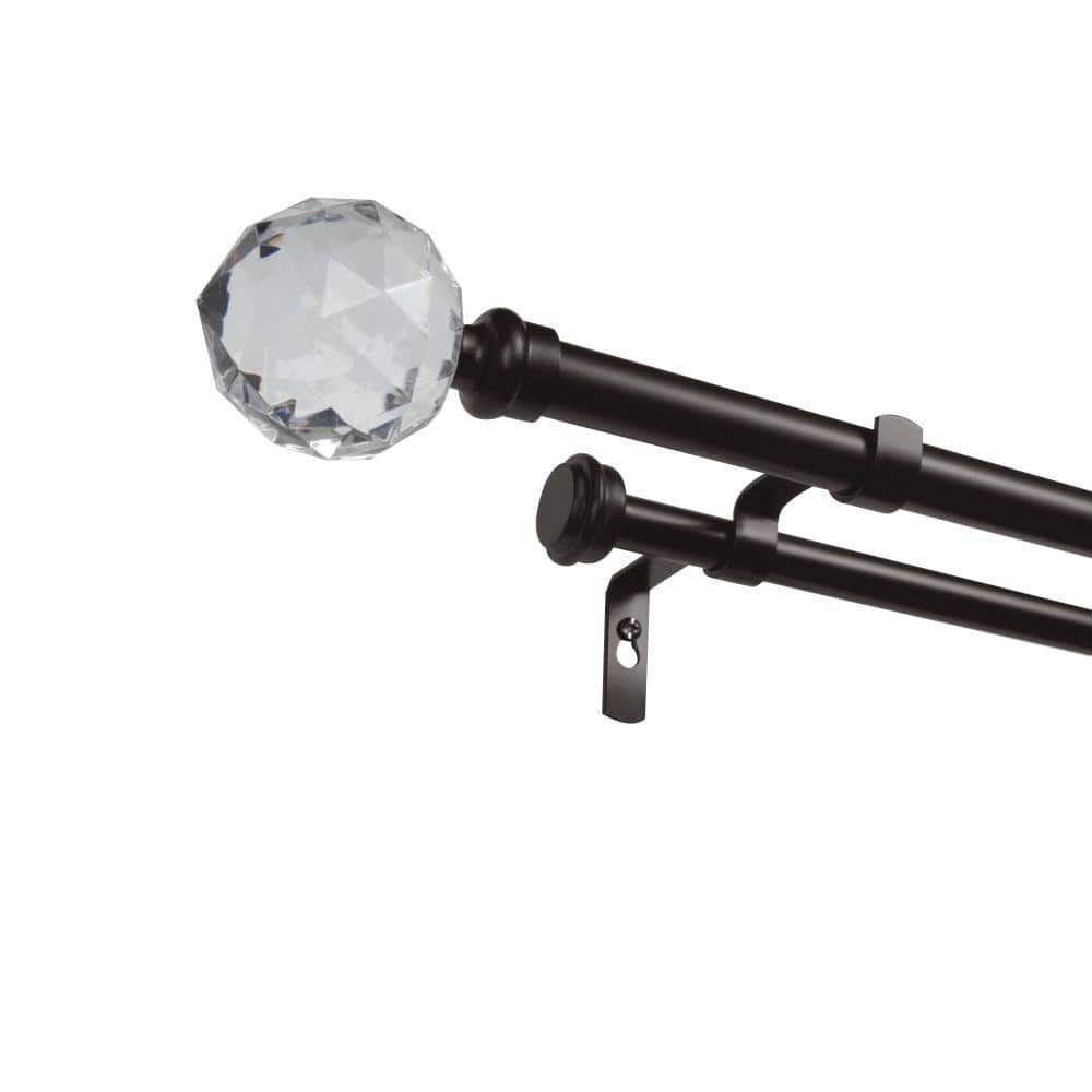 EXCLUSIVE HOME Crystal Ball Double 66 in. - 120 in. Adjustable 3/4 in ...
