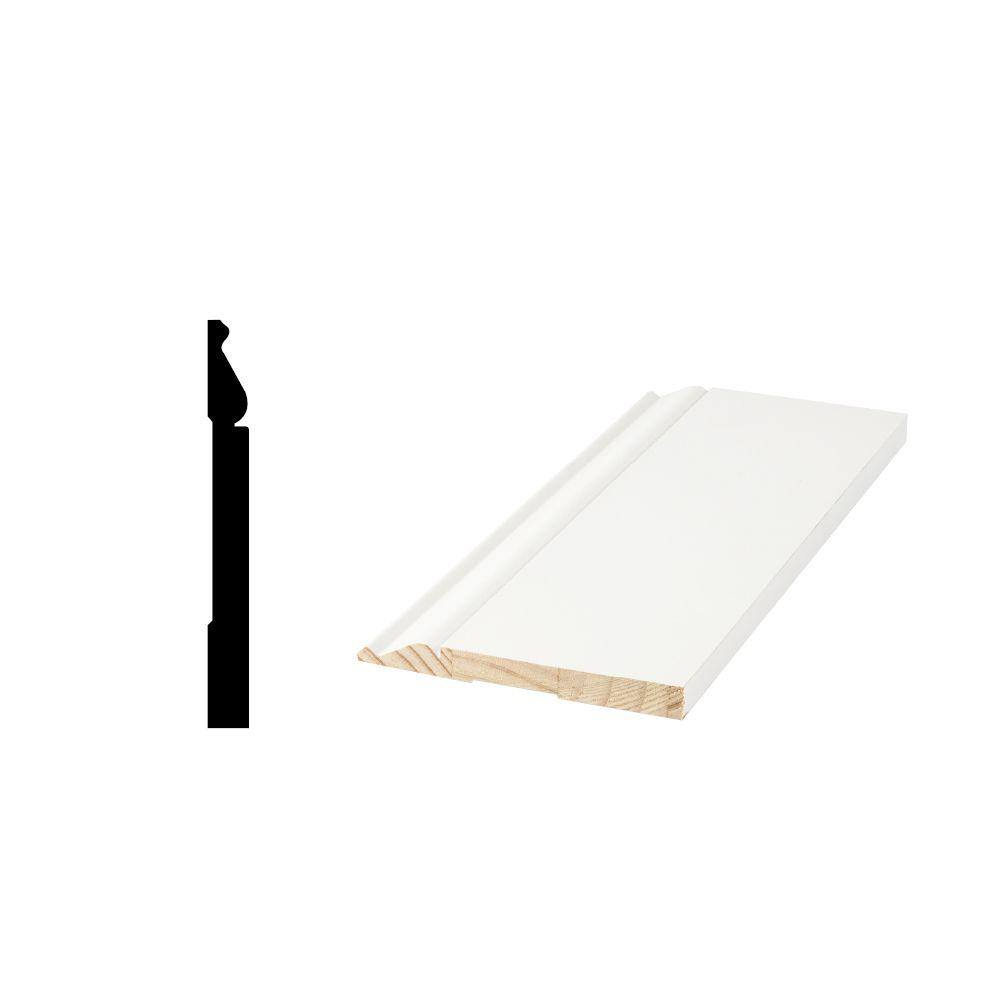Woodgrain Millwork WP L163E 9/16 in. x 5-1/4 in. x 16 ft. Primed Finger ...