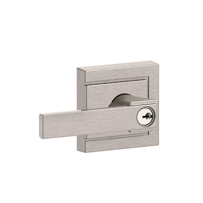 Schlage Northbrook Satin Nickel Passage Hall/Closet Door Handle with ...