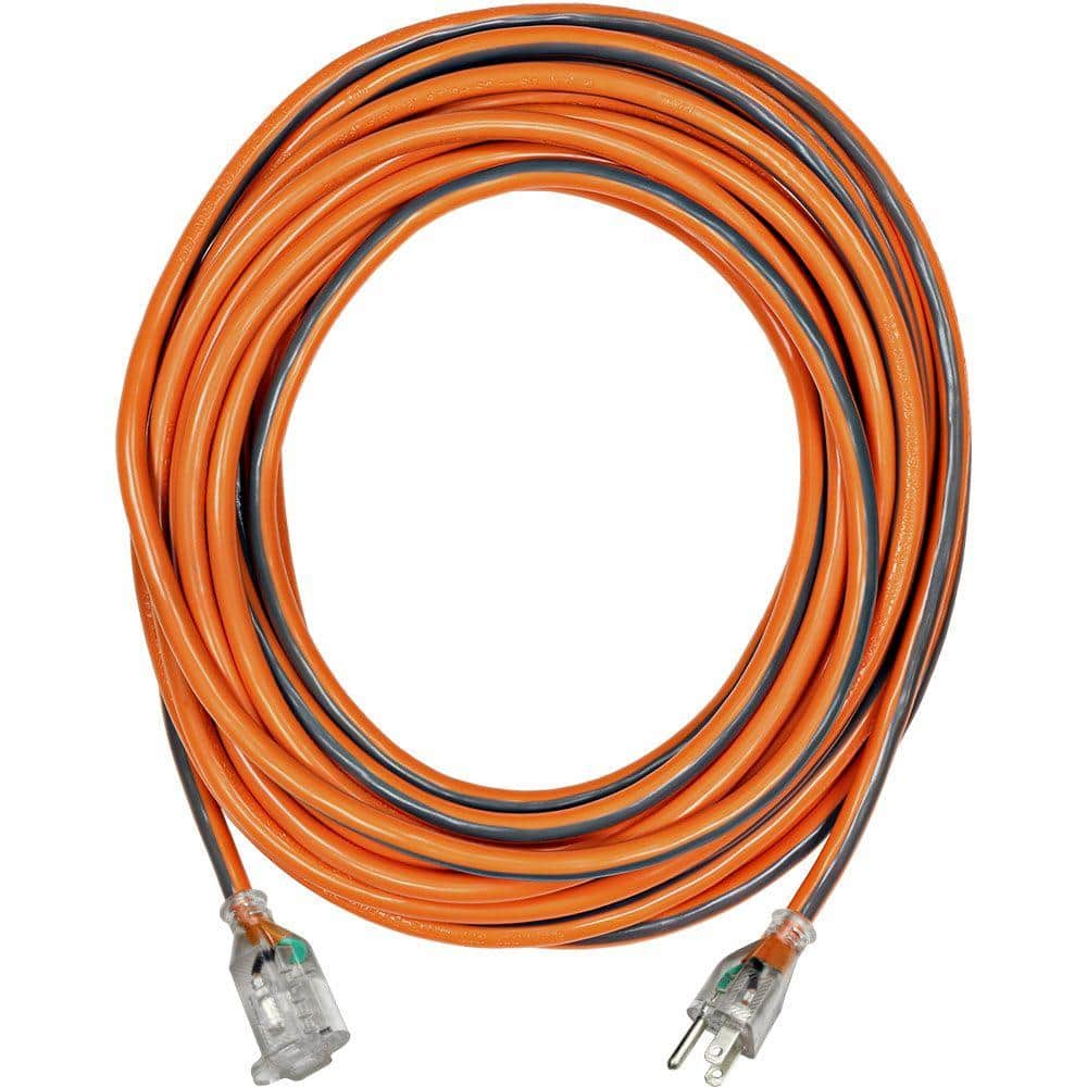 RIDGID 50 ft. 14/3 SJTW Extension Cord with Lighted Plug 757-143050RL6A ...